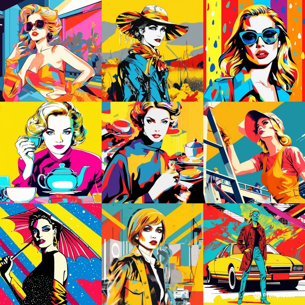 Colorful Animation Stills Pop Art Midjourney Prompt | PromptBase