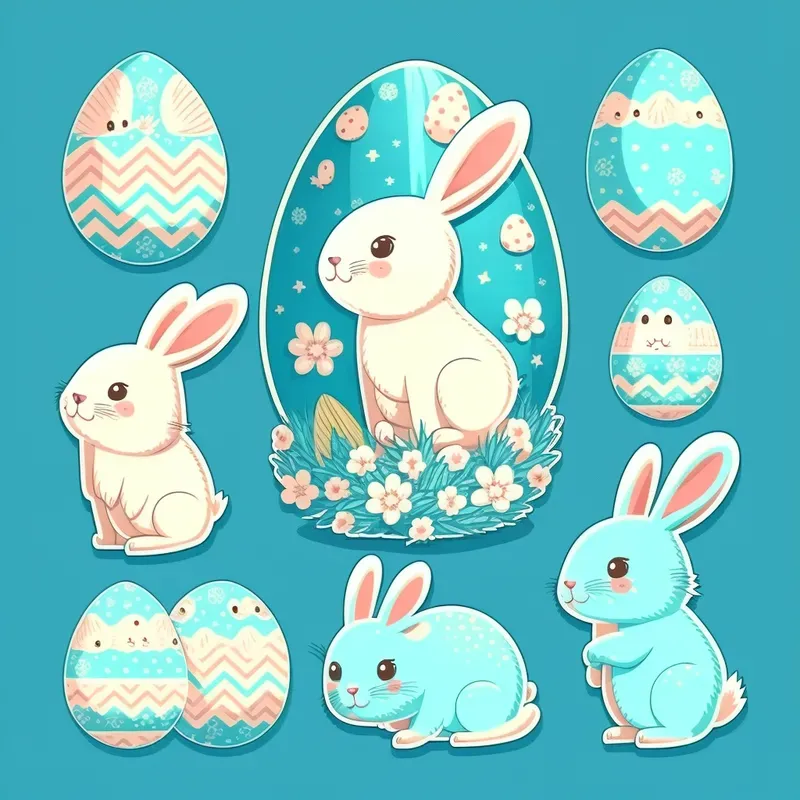 Cute Stickers For Different Themes Midjourney Prompt | PromptBase