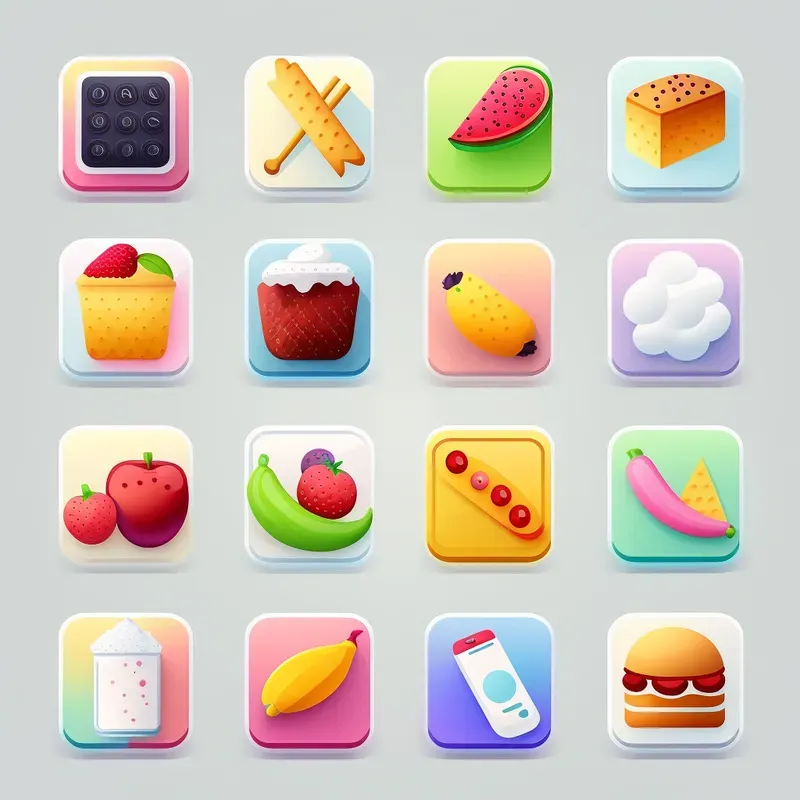 Flat App Icon Sets Midjourney Prompt | PromptBase