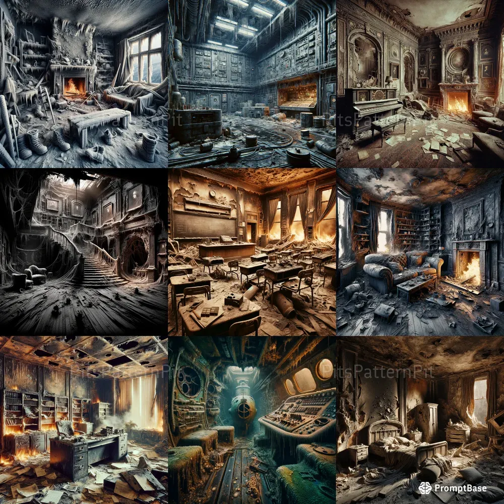 Fallout Fantasy Scenes Demolition Photos DALL·E Prompt | PromptBase