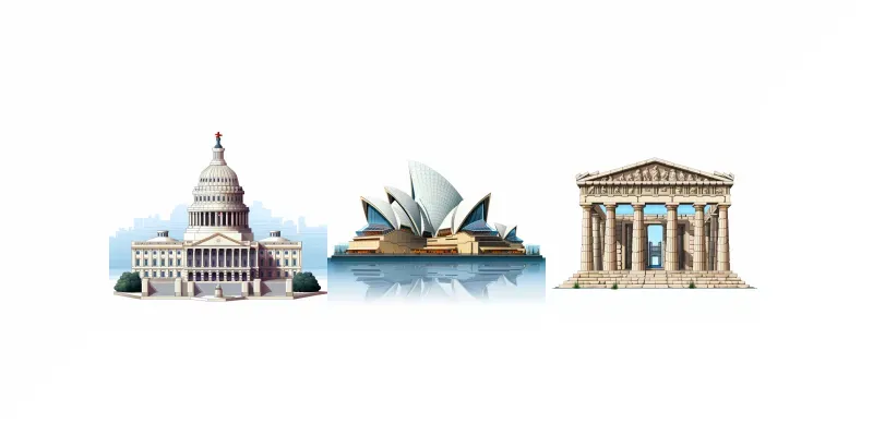 Pixel Art Famous Buildings Objects Midjourney Prompt | PromptBase