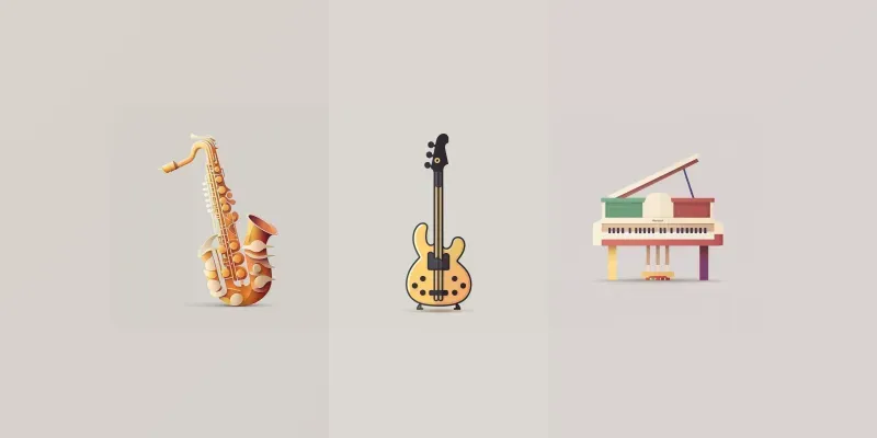 Musical Instrument Emojis Midjourney Prompt | PromptBase