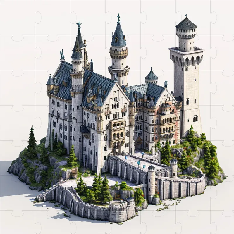 Isometric Fantasy Buildings Midjourney Prompt | PromptBase