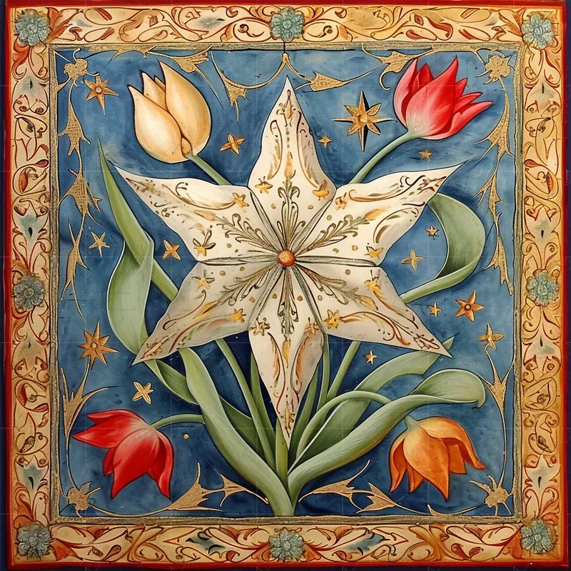 Flora Medieval Artworks Midjourney Prompt | PromptBase
