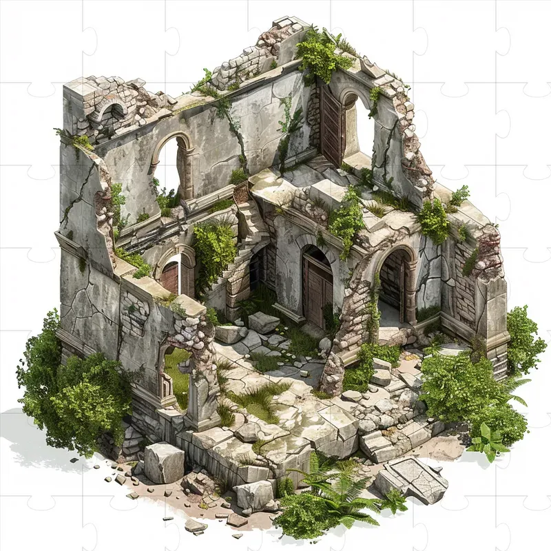 Isometric Cartography Assets Midjourney Prompt | PromptBase