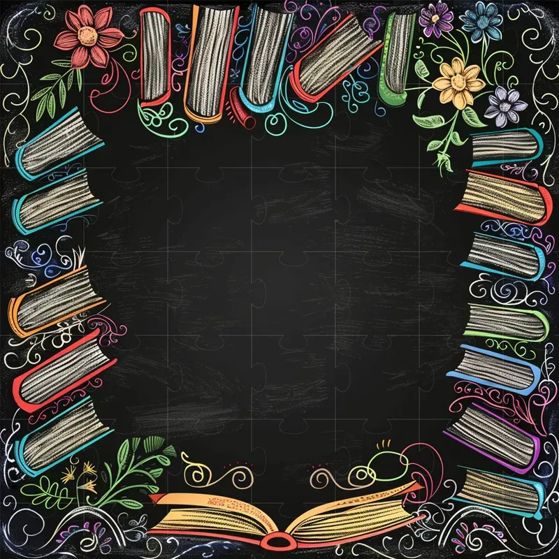 Fancy Borders Chalkboard Art Midjourney Prompt | PromptBase