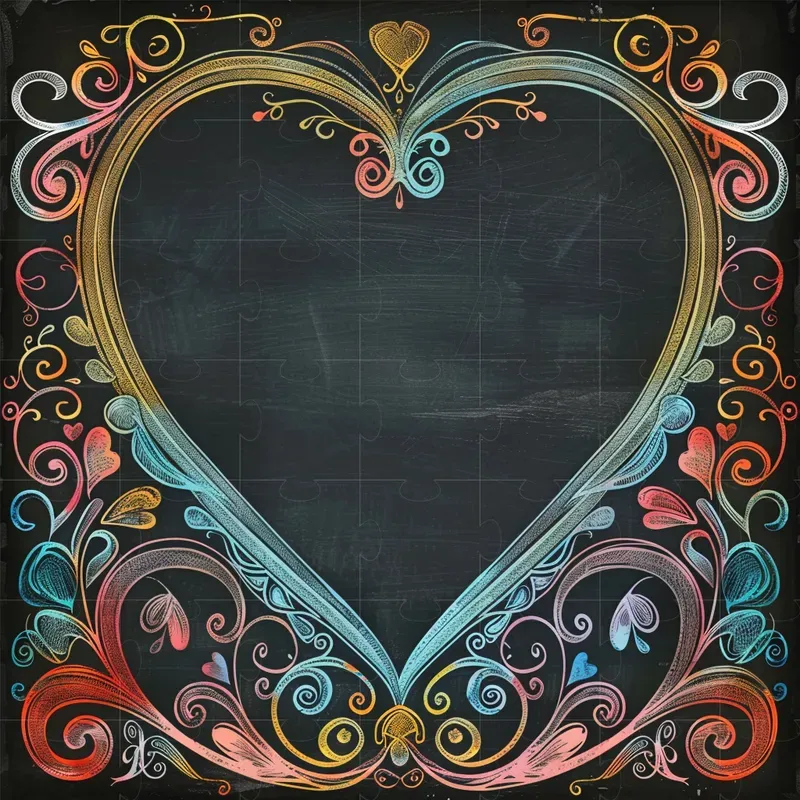 Fancy Borders Chalkboard Art Midjourney Prompt | PromptBase