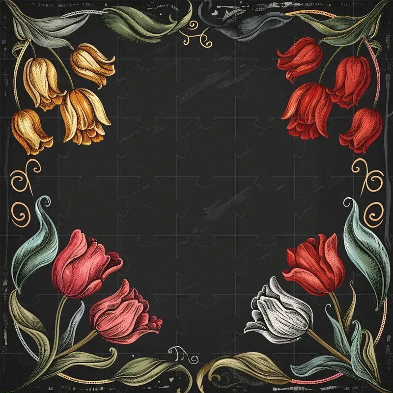 Fancy Borders Chalkboard Art Midjourney Prompt | PromptBase
