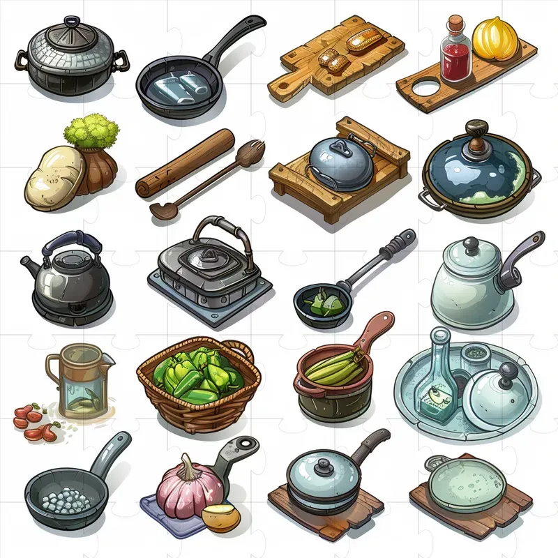 Isometric Fantasy Mundane Items Midjourney Prompt | PromptBase