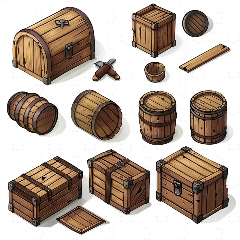 Isometric Fantasy Mundane Items Midjourney Prompt | PromptBase