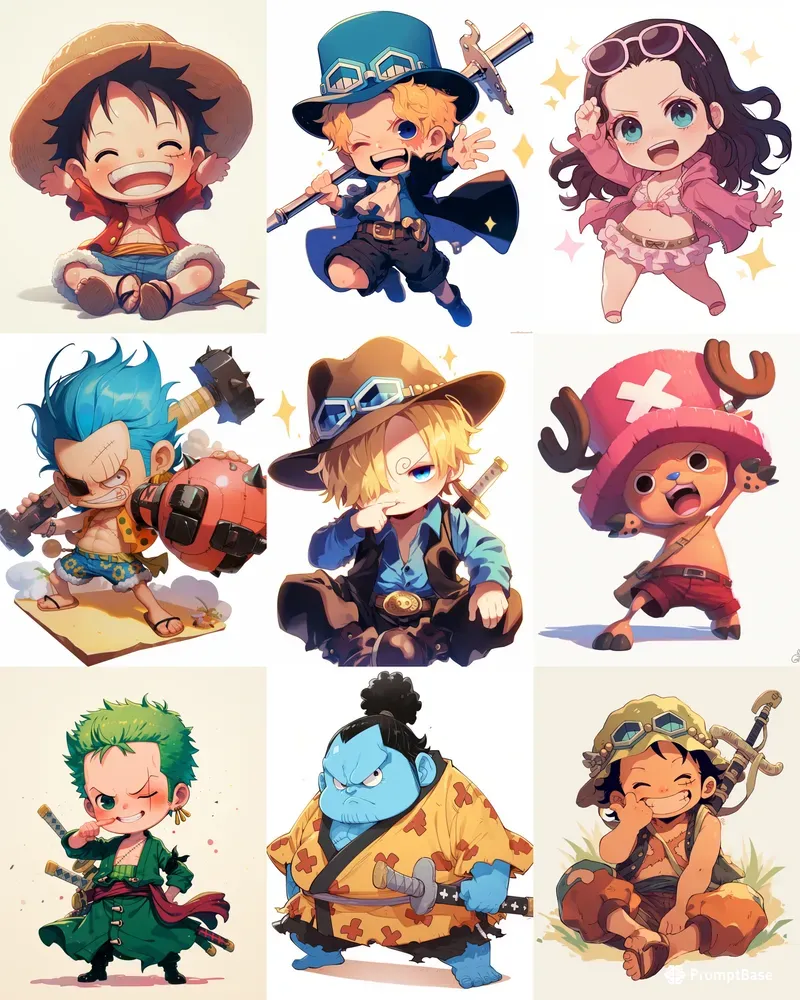 Babyfied One Piece Extravaganzas Midjourney Prompt | PromptBase