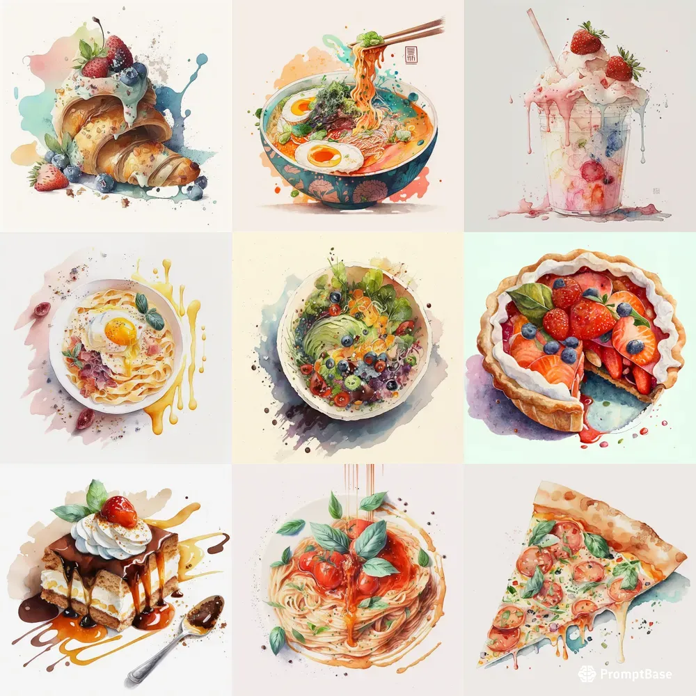 Aesthetic Menu Midjourney Prompt | PromptBase