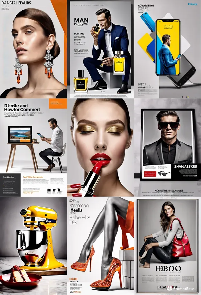 Product Advertisement Posters DALL·E Prompt | PromptBase