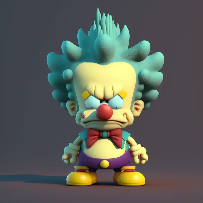 Baby Simpson Characters 3D Midjourney Prompt | PromptBase