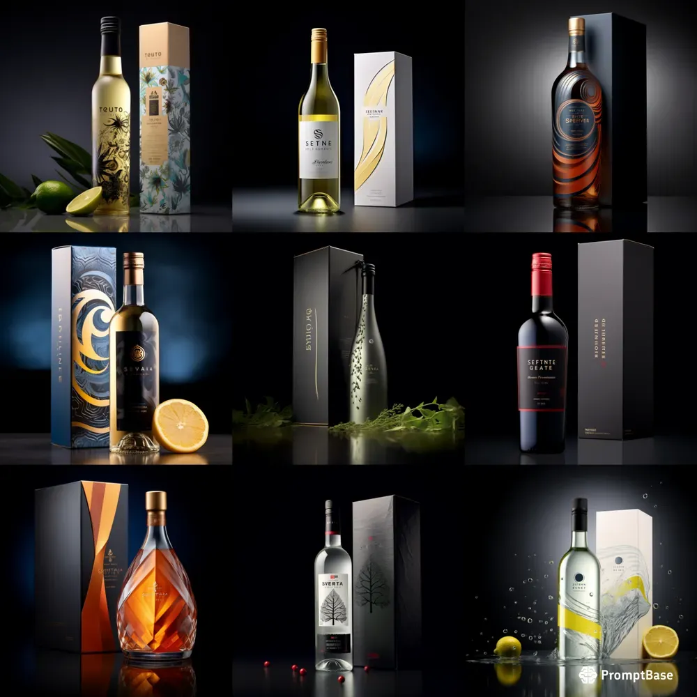 Alcoholic Beverage Product Designs Midjourney Prompt | PromptBase