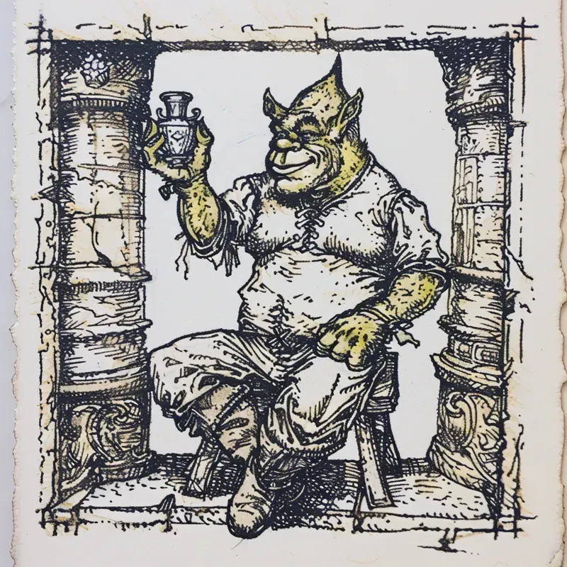 Medieval Line Art Illustrations Midjourney Prompt | PromptBase