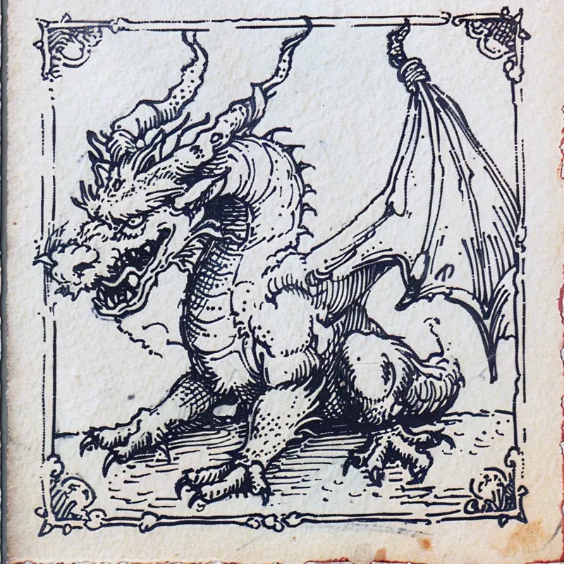 Medieval Line Art Illustrations Midjourney Prompt | PromptBase