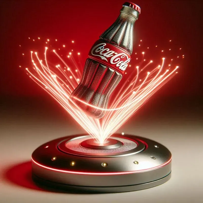 3D Levitating Logo Displays DALL·E Prompt | PromptBase