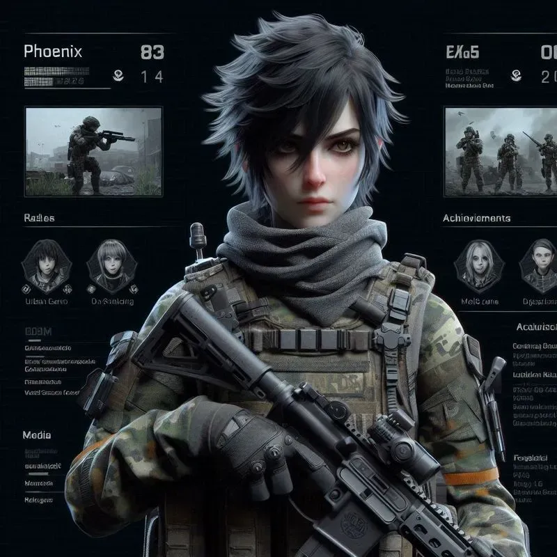Call Of Duty Character Profile Statsheets DALL·E Prompt | PromptBase