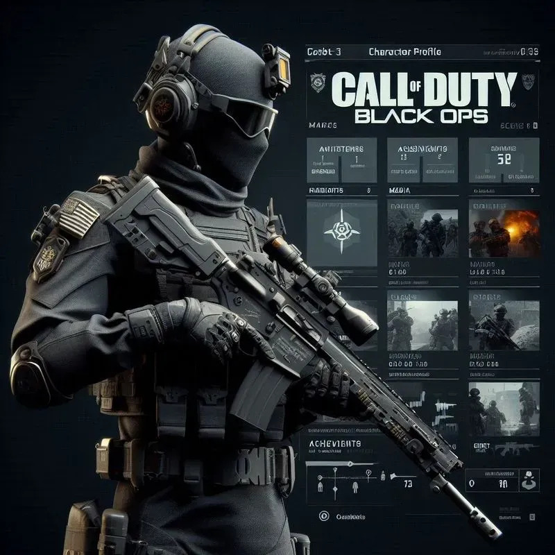 Call Of Duty Character Profile Statsheets DALL·E Prompt | PromptBase