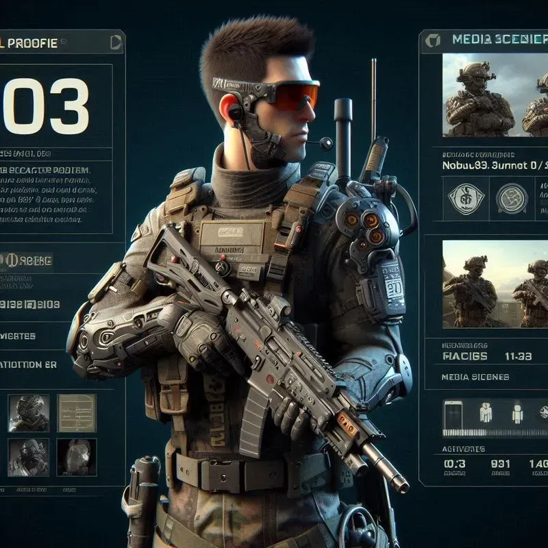 Call Of Duty Character Profile Statsheets DALL·E Prompt | PromptBase