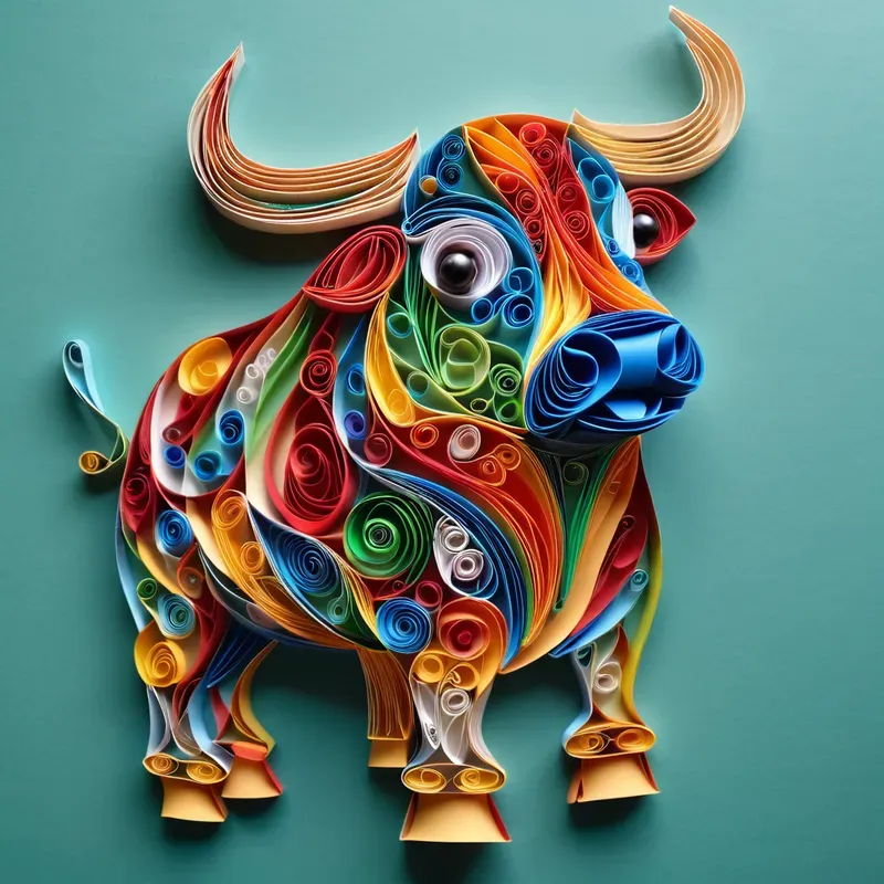 Quilling Paper Art Animals Stable Diffusion Prompt | PromptBase