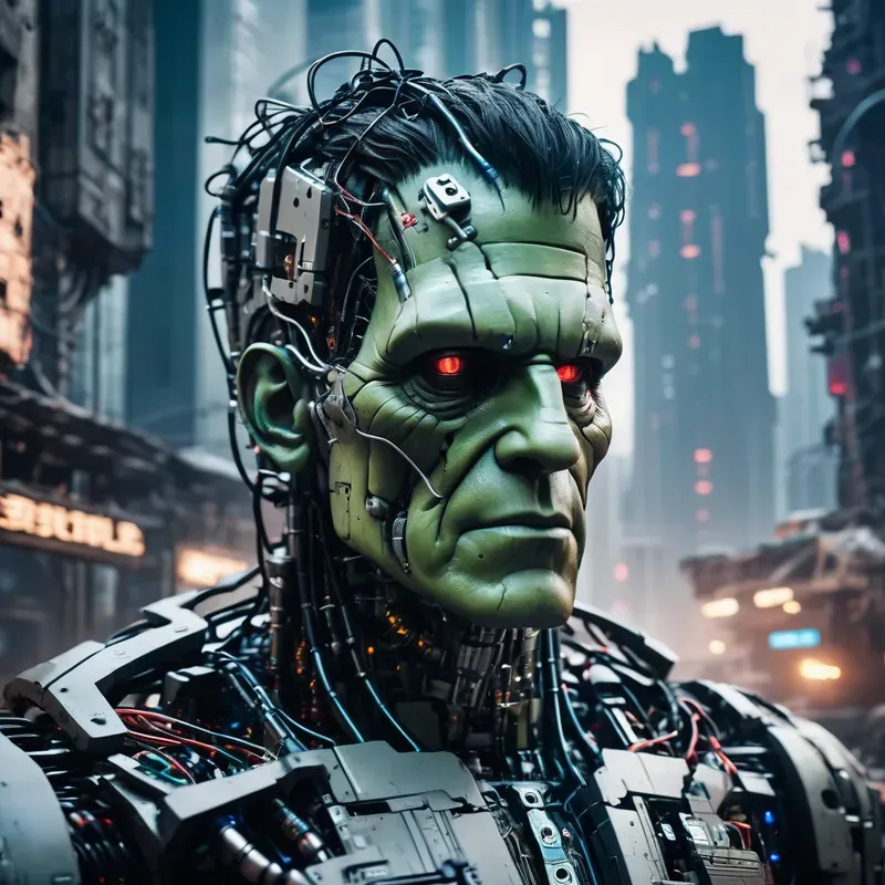 Various Cyborg Characters Stable Diffusion Prompt | PromptBase