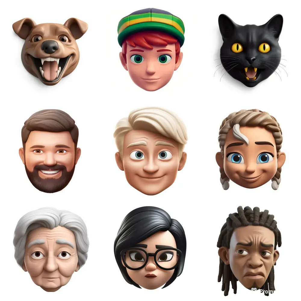 Ios And Android Avatar Profile Pictures Midjourney Prompt | PromptBase