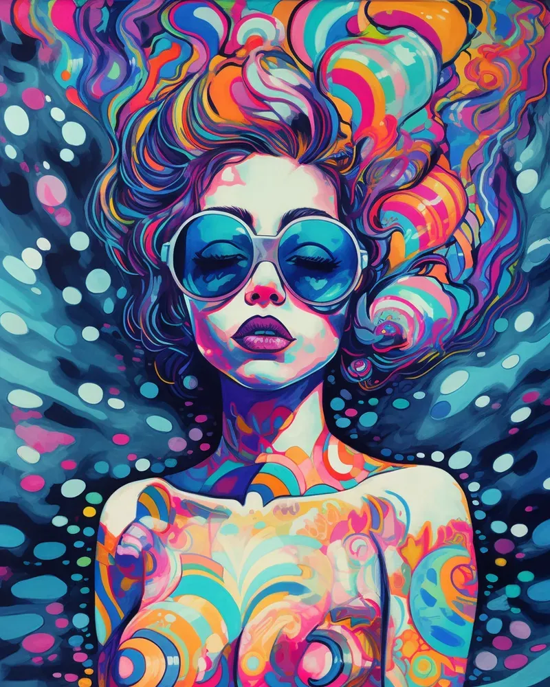 Psychedelic Funky Portraits Midjourney Prompt | PromptBase