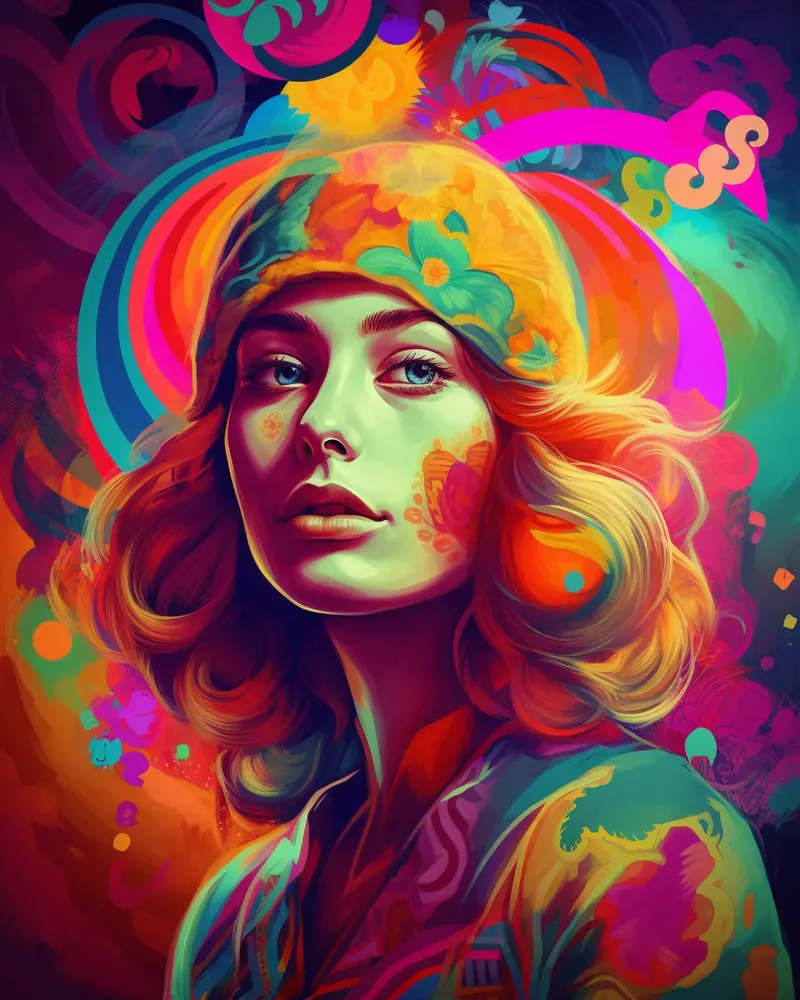 Psychedelic Funky Portraits Midjourney Prompt | PromptBase