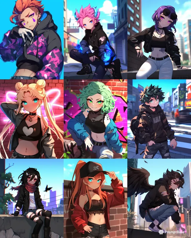 Urban Chic Characters Midjourney Prompt | PromptBase