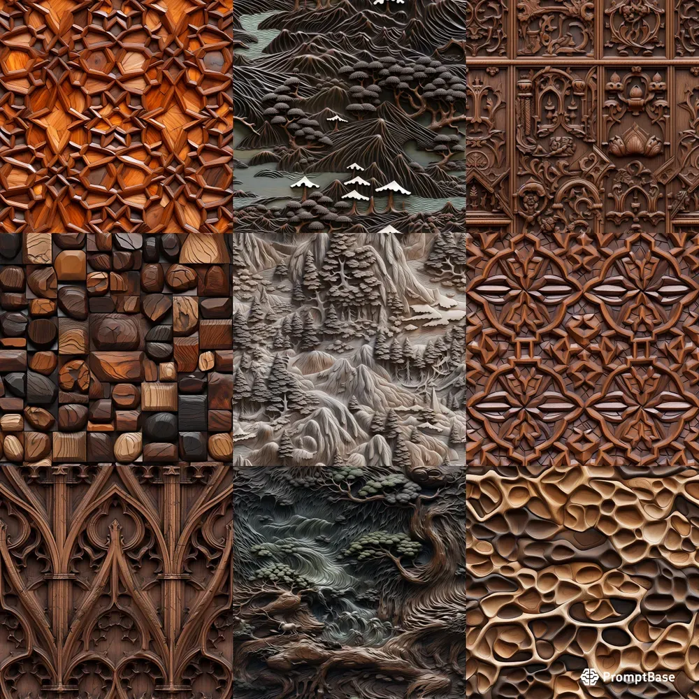 Wood Textured Seamlessly Repeat Patterns Midjourney Prompt | PromptBase