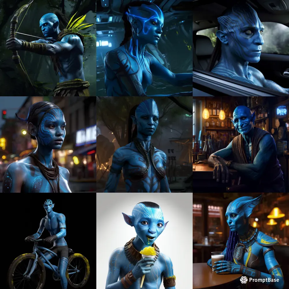 Avatar Navi Characters Generator Midjourney Prompt | PromptBase