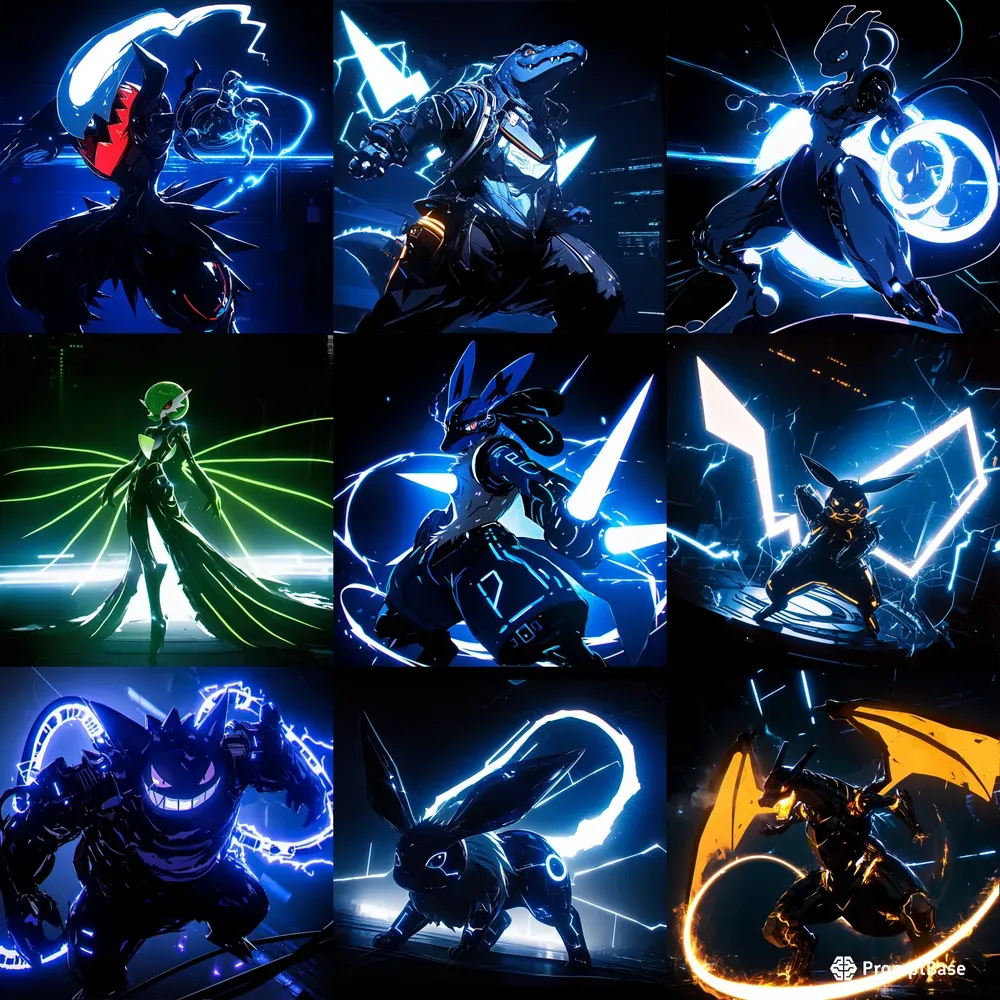 Futuristic Pokemon Creations Midjourney Prompt | PromptBase