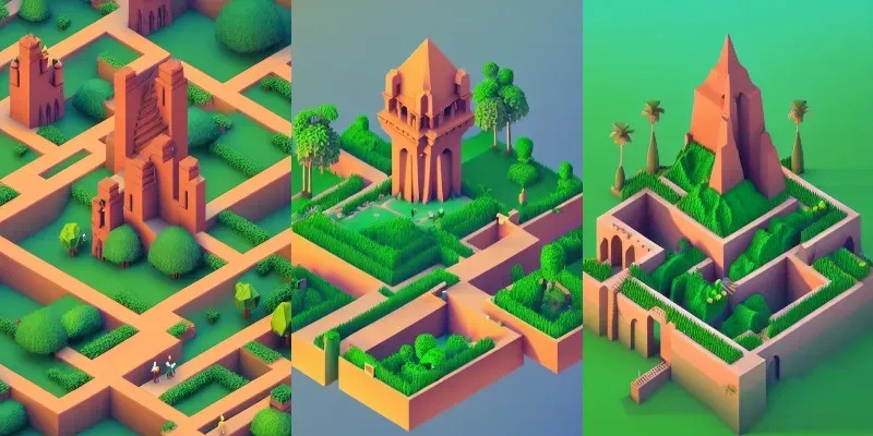 Low Poly Isometric Game Map Stable Diffusion Prompt | PromptBase