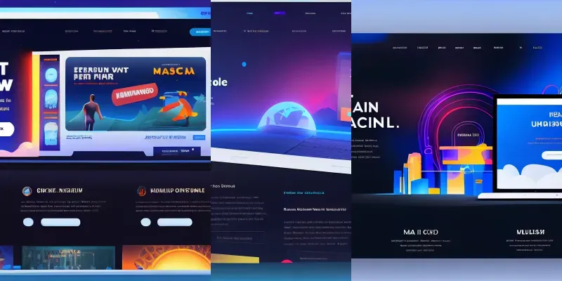 Stylish Website Designs Midjourney Prompt | PromptBase