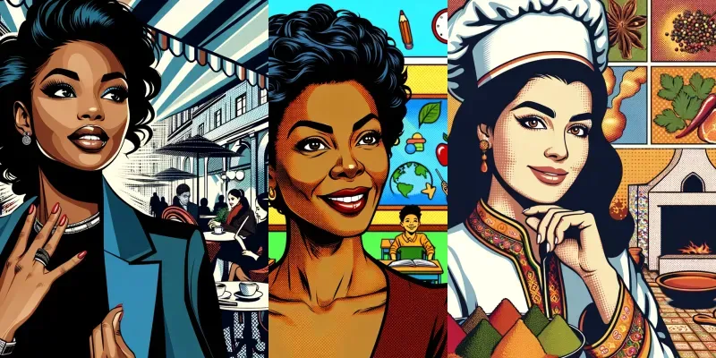 Pop Art Divas DALL·E Prompt | PromptBase