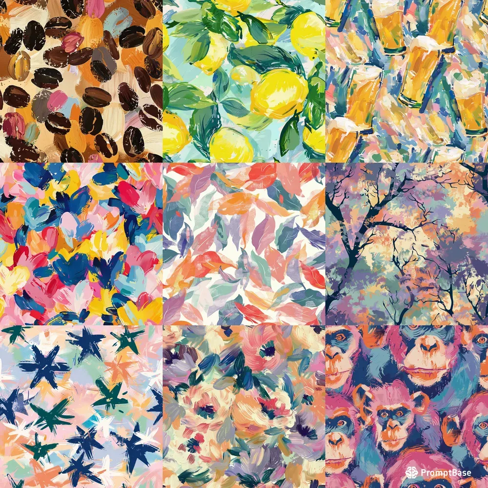 Impressionist Patterns Midjourney Prompt | PromptBase