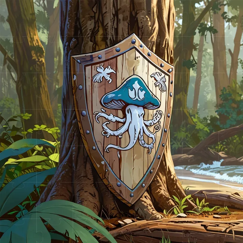 Mystical Forest Shields Leonardo Ai Prompt | PromptBase