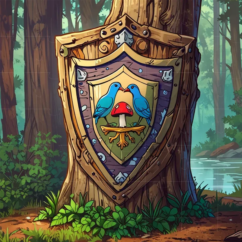 Mystical Forest Shields Leonardo Ai Prompt | PromptBase