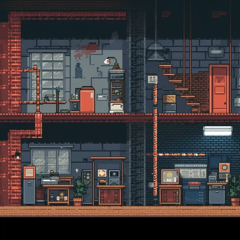 Pixel Art 8bit Old Game Environments Midjourney Prompt | PromptBase