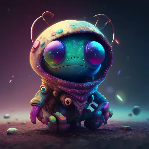 Cute Funky Aliens Midjourney Prompt | PromptBase