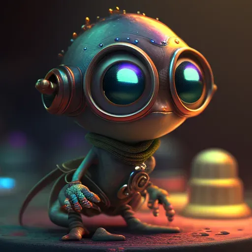 Cute Funky Aliens Midjourney Prompt | PromptBase