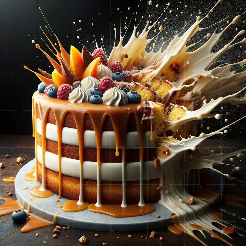 Incredible Exploding Food DALL·E Prompt | PromptBase