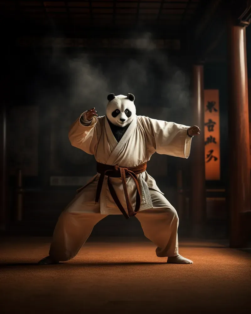 Kung Fu Fighter Animals Midjourney Prompt | PromptBase