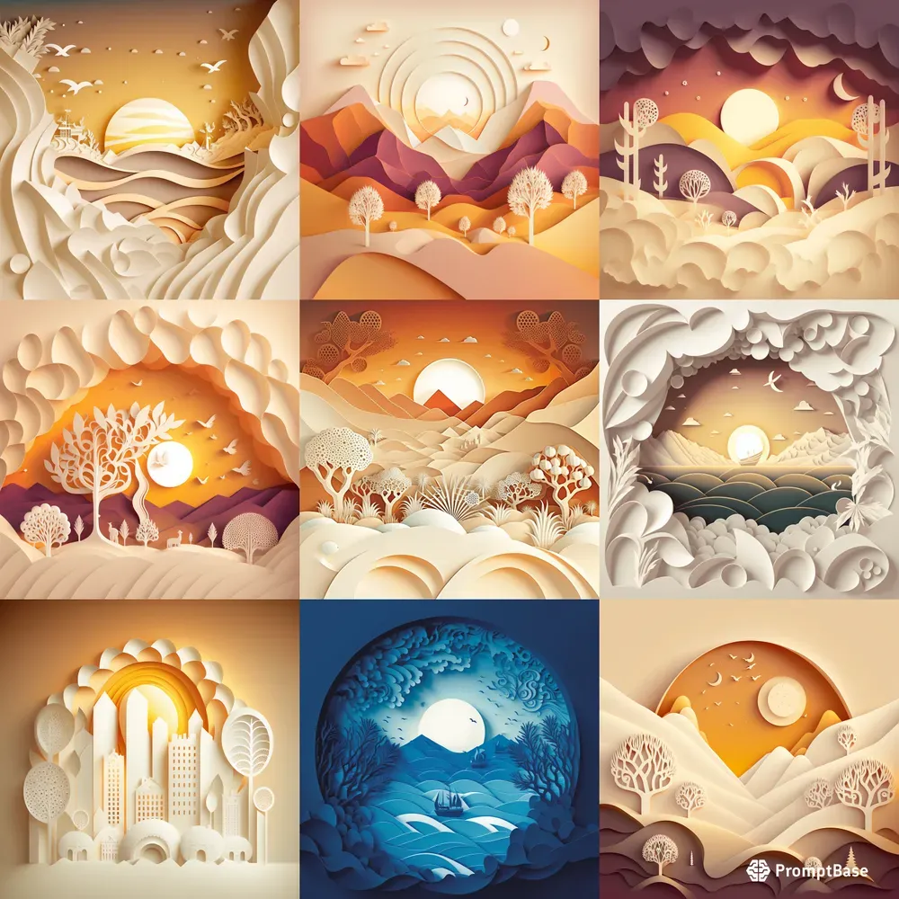 Paper Cut Designs Midjourney Prompt | PromptBase