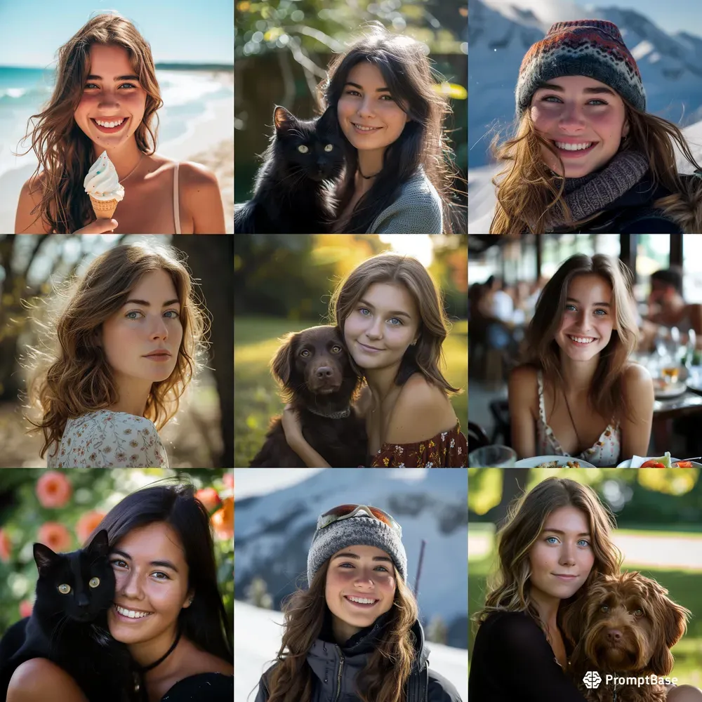 Tinder Girls Portrait Midjourney Prompt | PromptBase