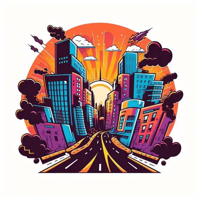 Logos Icons In Modern Comic Style In HD Midjourney Prompt | PromptBase