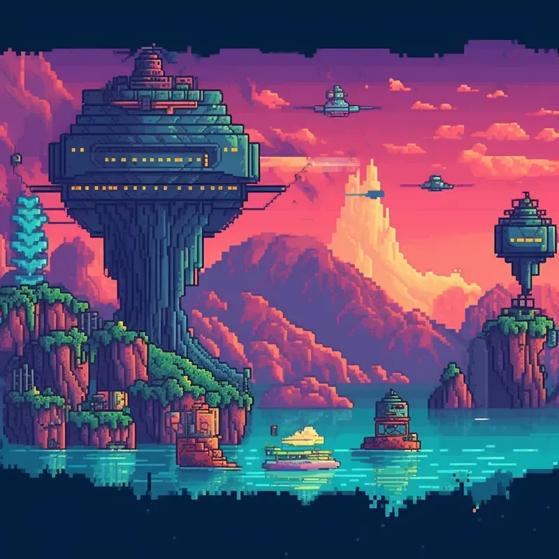 8 Bit Retro Game Graphics Midjourney Prompt | PromptBase