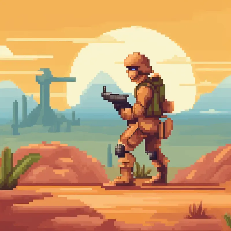 8 Bit Retro Game Graphics Midjourney Prompt | PromptBase